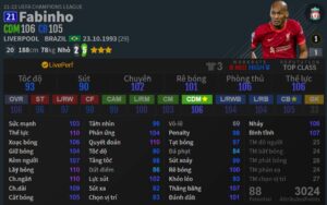 Đội hình Liverpool FO4 4-1-2-3 tối ưu 240 lương 2023